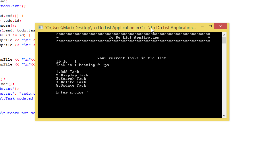 To Do List Application In C Free Source Code Sourcecodester 6509